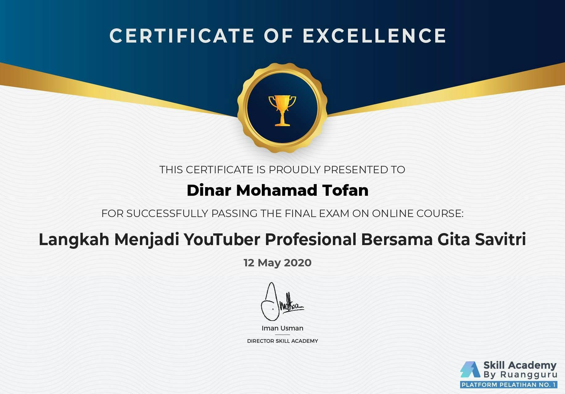 Dinar Mohamad Tofan - Dev Blockchain | LinkedIn